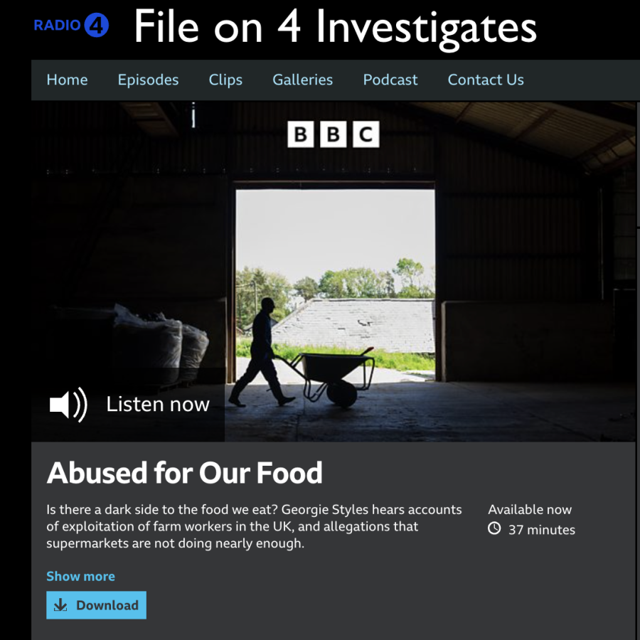 WSC featured on BBC programme about seasonal farm workers in the UK ...